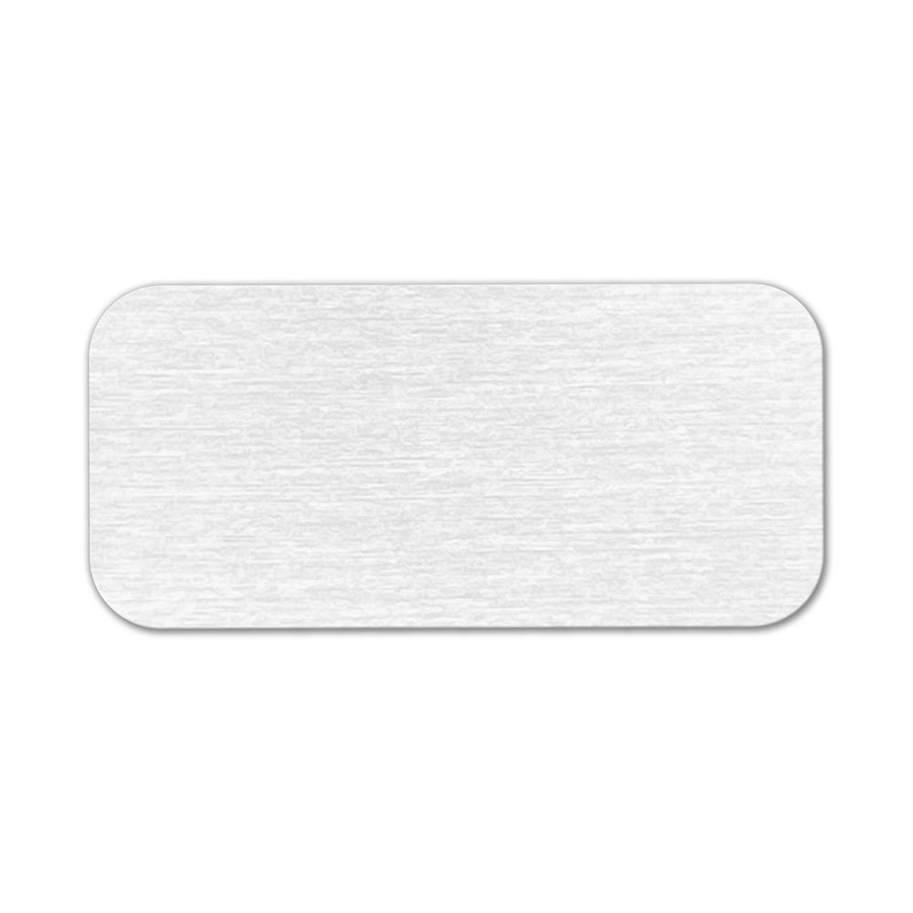 Sterling Collectables: Engravable Rectangular Rhodium Plated Plaque