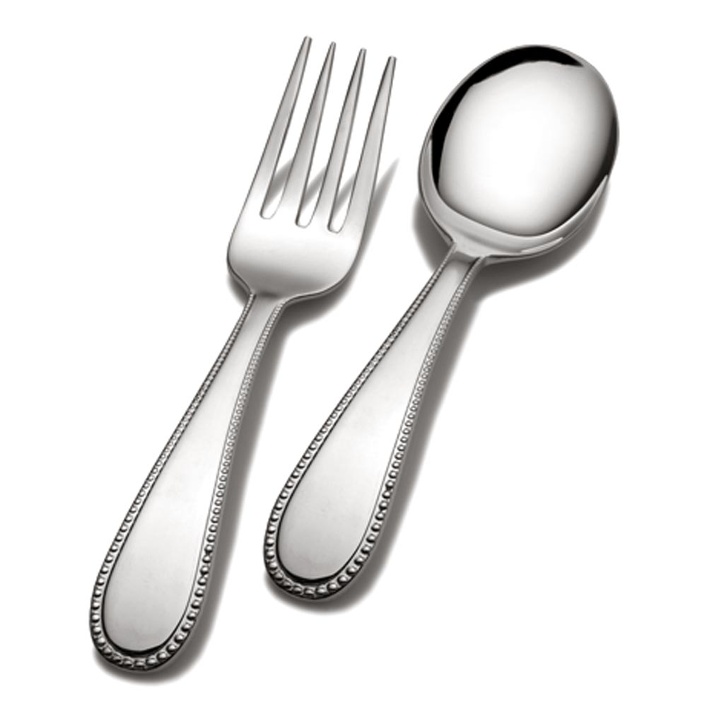 Sterling Collectables: Gorham Beaded 2-Piece Sterling Baby Flatware Set