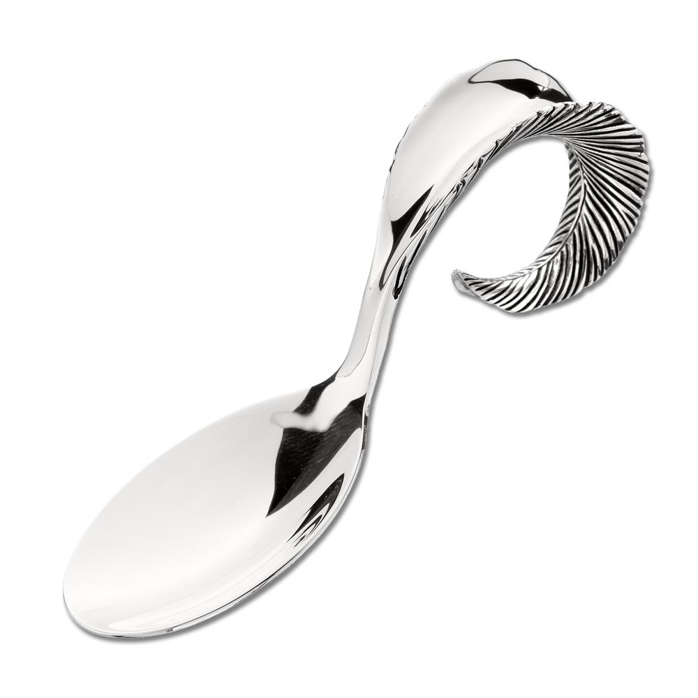 Sterling Collectables: Grainger McKoy Mallard Feather Sterling Baby Spoon