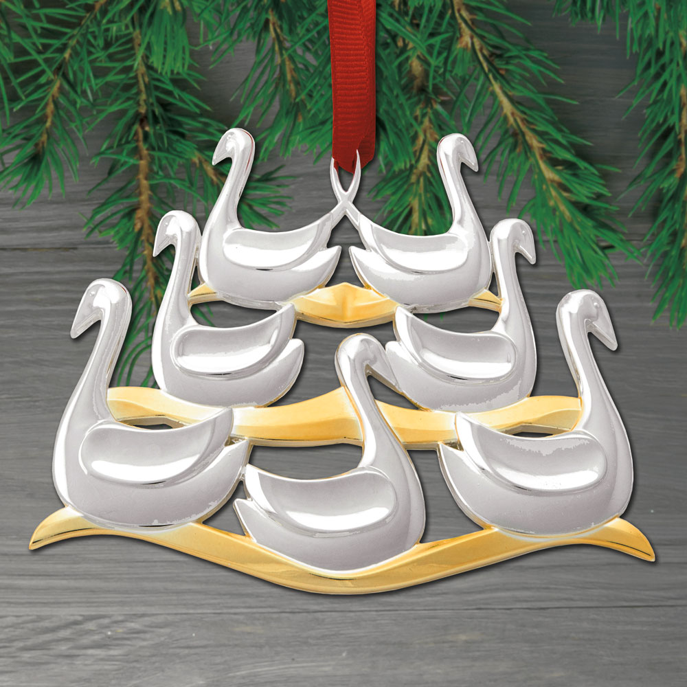 Sterling Collectables: Nambe Seven Swans Swimming 12 Day Silverplate ...