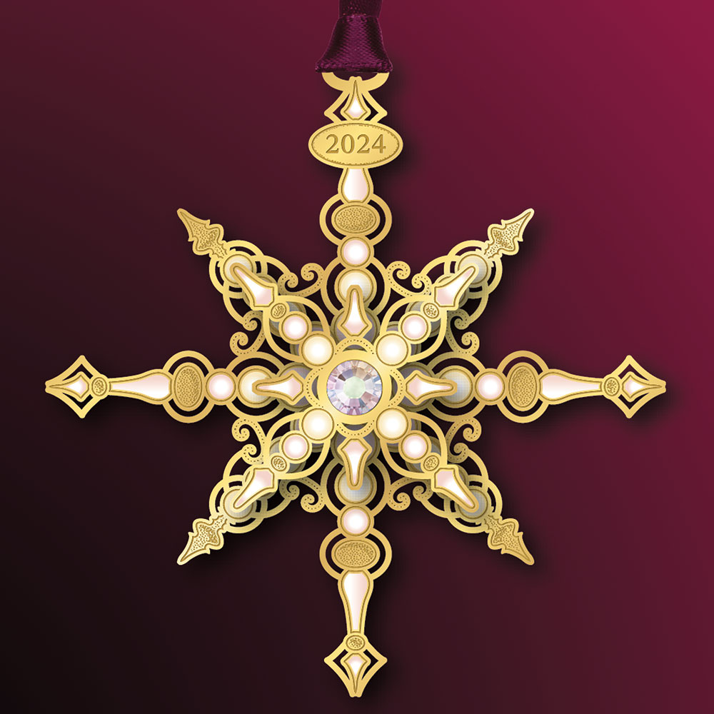 Sterling Collectables: 2024 Beacon Design Annual Snowflake Ornament