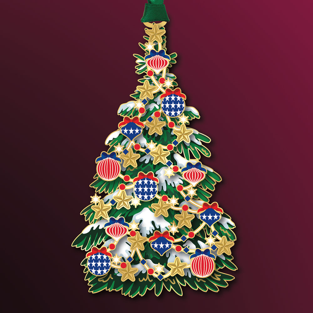 Sterling Collectables: Beacon Design Classic Patriotic Tree Ornament