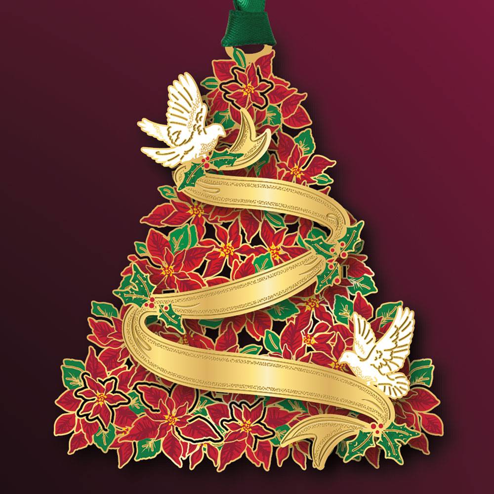 Sterling Collectables: Beacon Design Poinsettia Tree Ornament