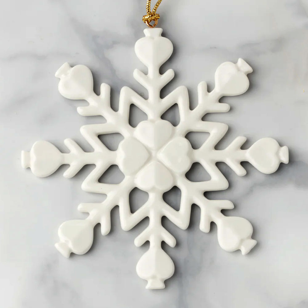 Sterling Collectables: Kate Spade Be Jolly Snowflake Porcelain Ornament