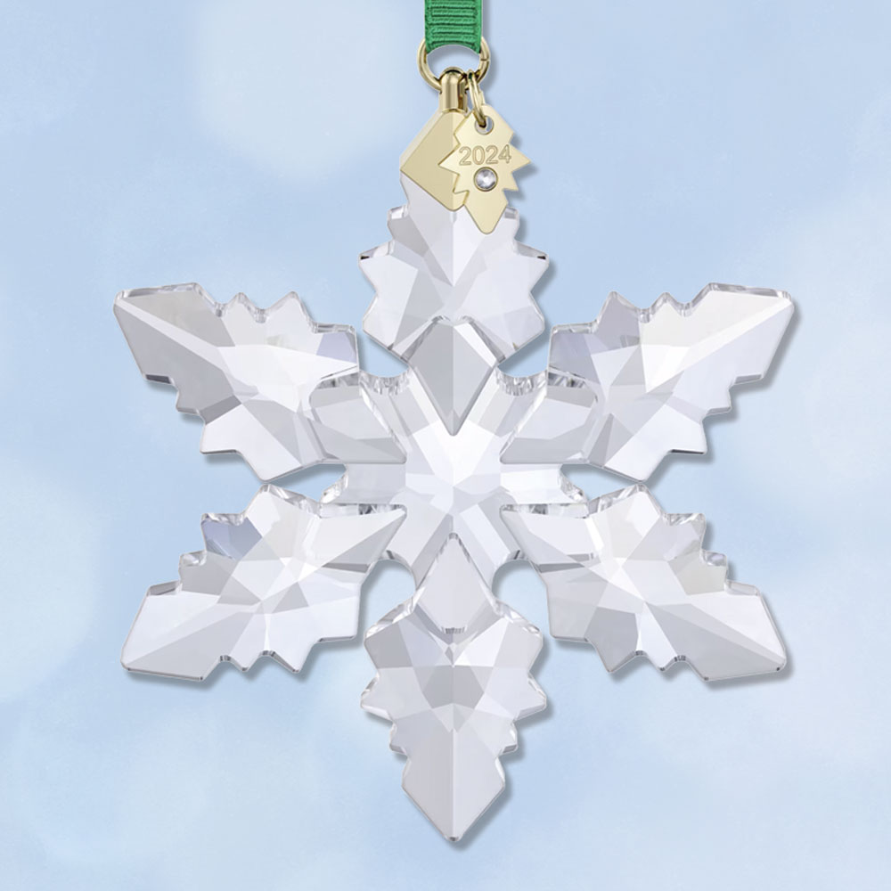 Sterling Collectables: 2024 Swarovski Annual Snowflake Crystal Ornament ...