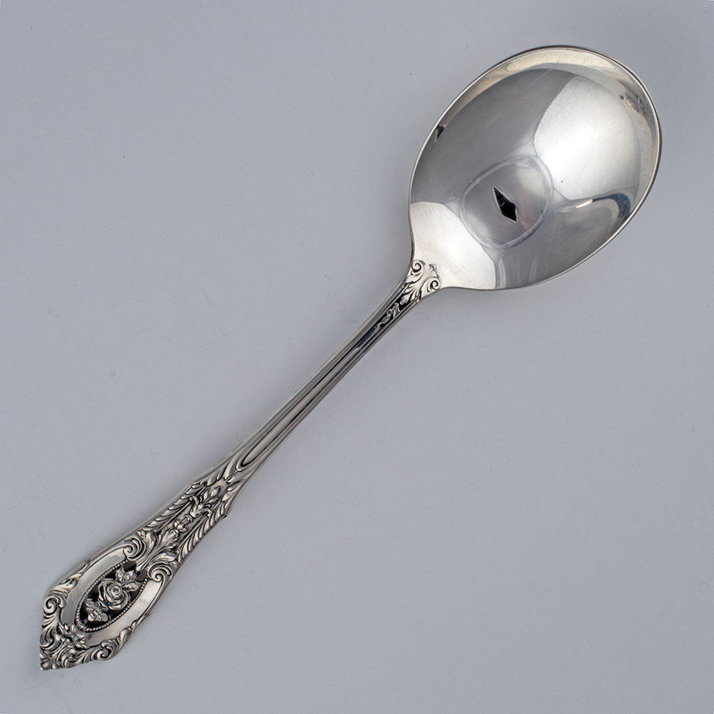 Sterling Collectables: Wallace Rose Point Cream Soup Spoon Sterling Silver