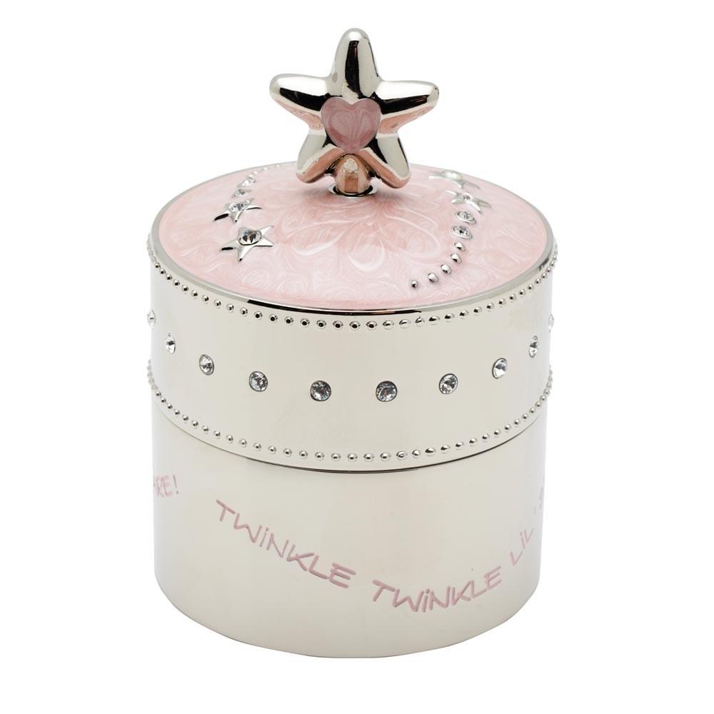 Sterling Collectables: Wallace Baby Pink Star Trinket Musical Box