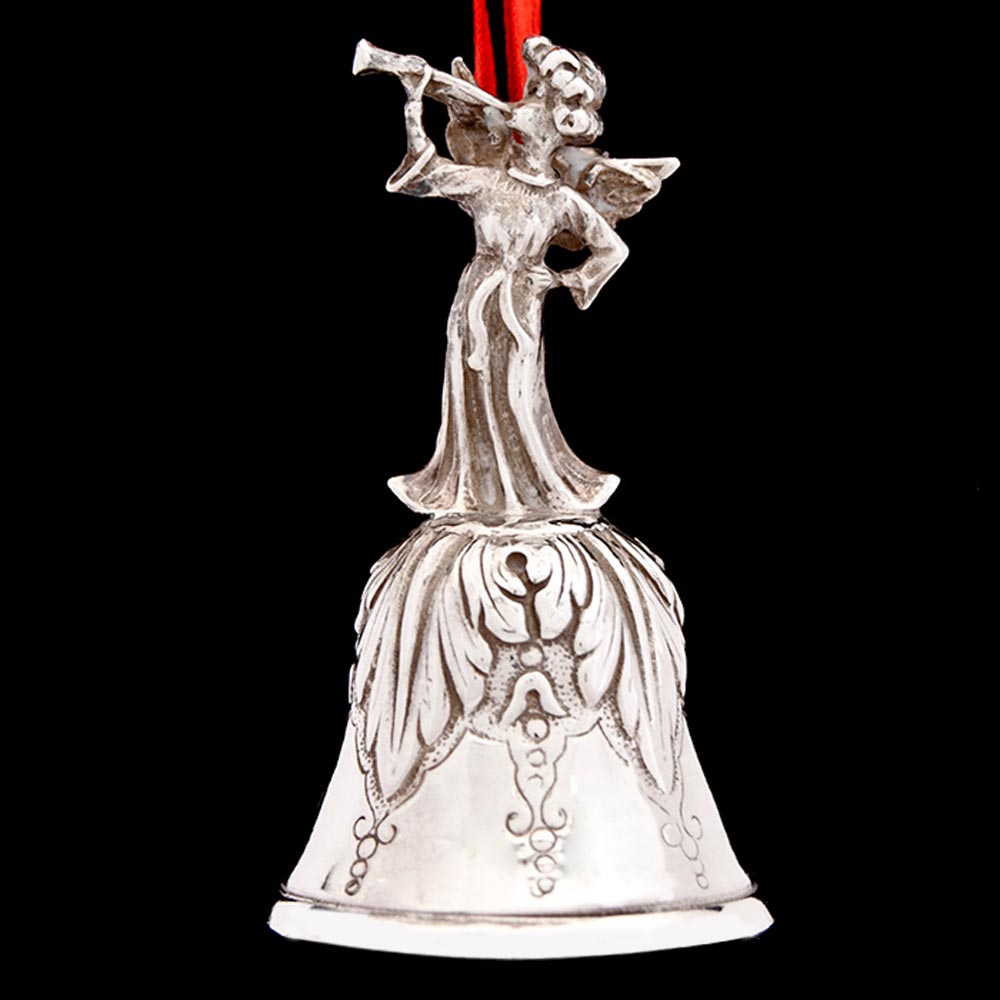 Sterling Collectables: Cazenovia Angel Trumpet Bell 3D Sterling Ornament