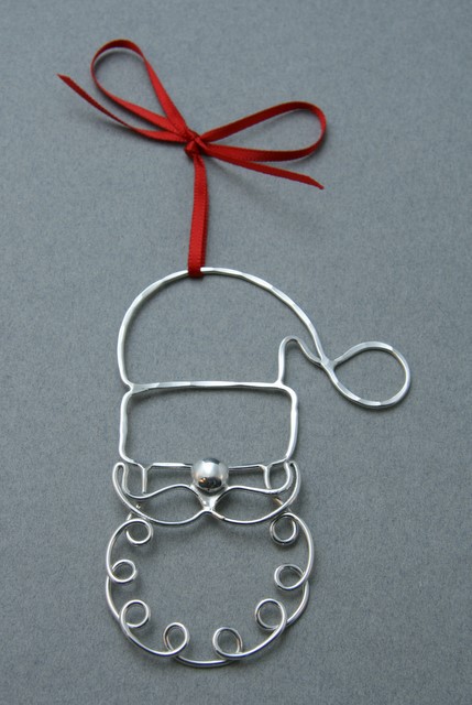 Sterling Collectables: Dan Dye Santa Sterling Ornament
