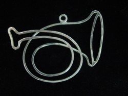 Sterling Collectables: Dan Dye Horn Sterling Ornament