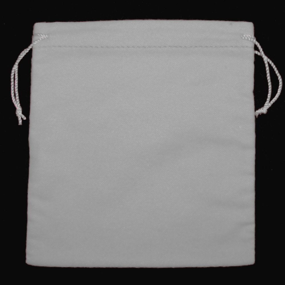 Sterling Collectables: 5 x 5 Grey Flannel Drawstring Bag