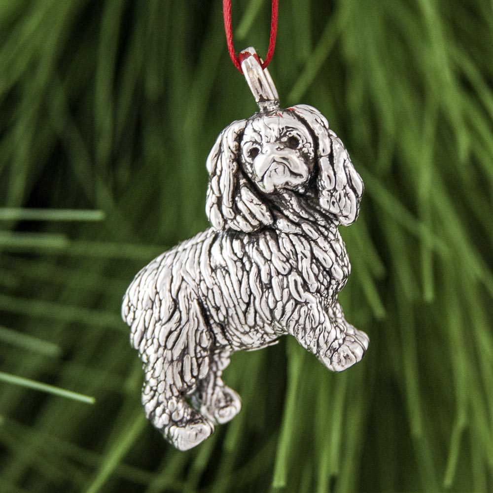 Sterling Collectables: Galvanique Cocker Spaniel Sterling Ornament