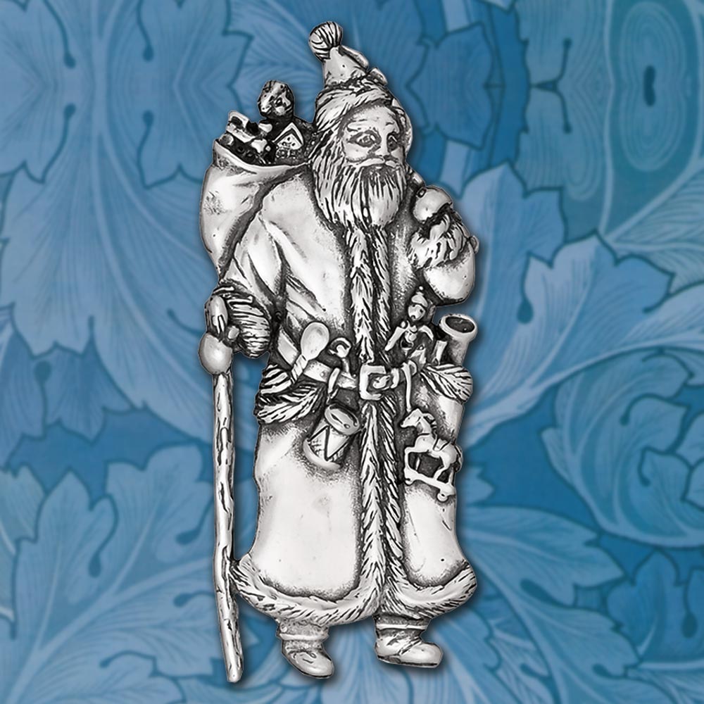 Sterling Collectables: Hand & Hammer Father Christmas Sterling Ornament
