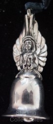 Sterling Collectables: Hand & Hammer Angel Bell Sterling Ornament