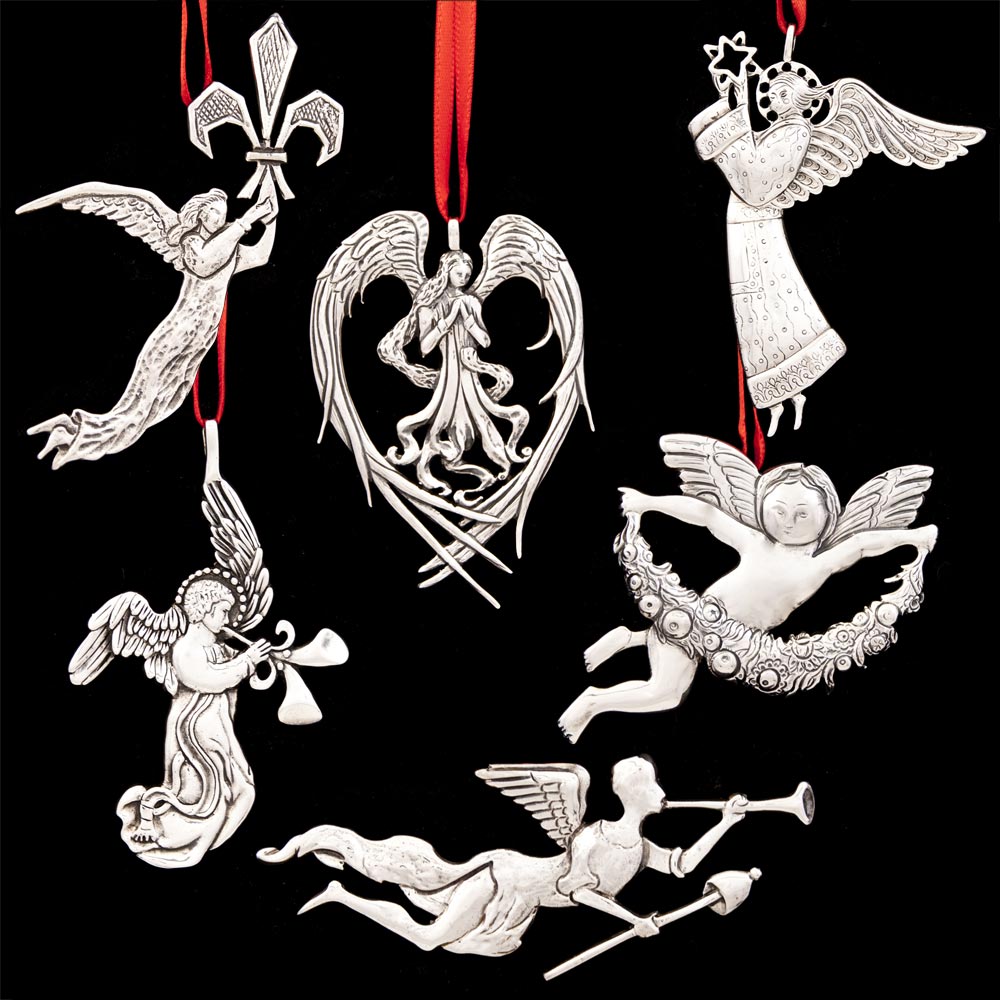 Sterling Collectables: Hand & Hammer Angel Sterling Ornament Set