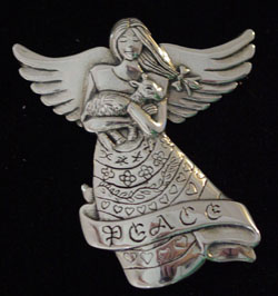 Sterling Collectables: Hand & Hammer Angel Peace Sterling Ornament