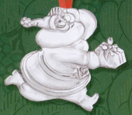 Sterling Collectables: Hand & Hammer Frantic Santa Sterling Ornament