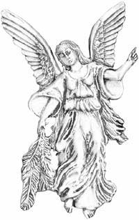 Sterling Collectables: Hand & Hammer Angel of the Palms Sterling Ornament