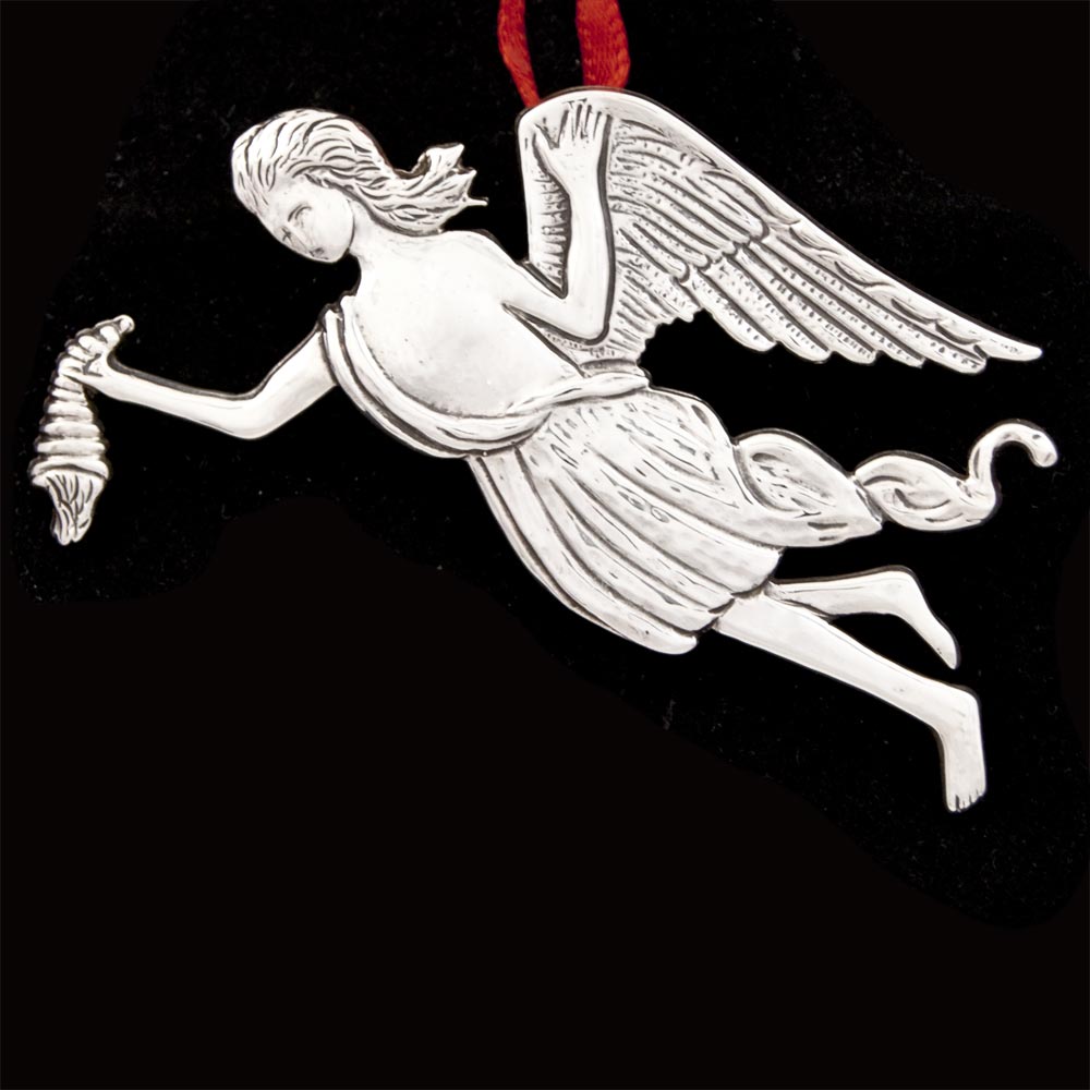 Sterling Collectables: Hand & Hammer Fire Angel Sterling Ornament