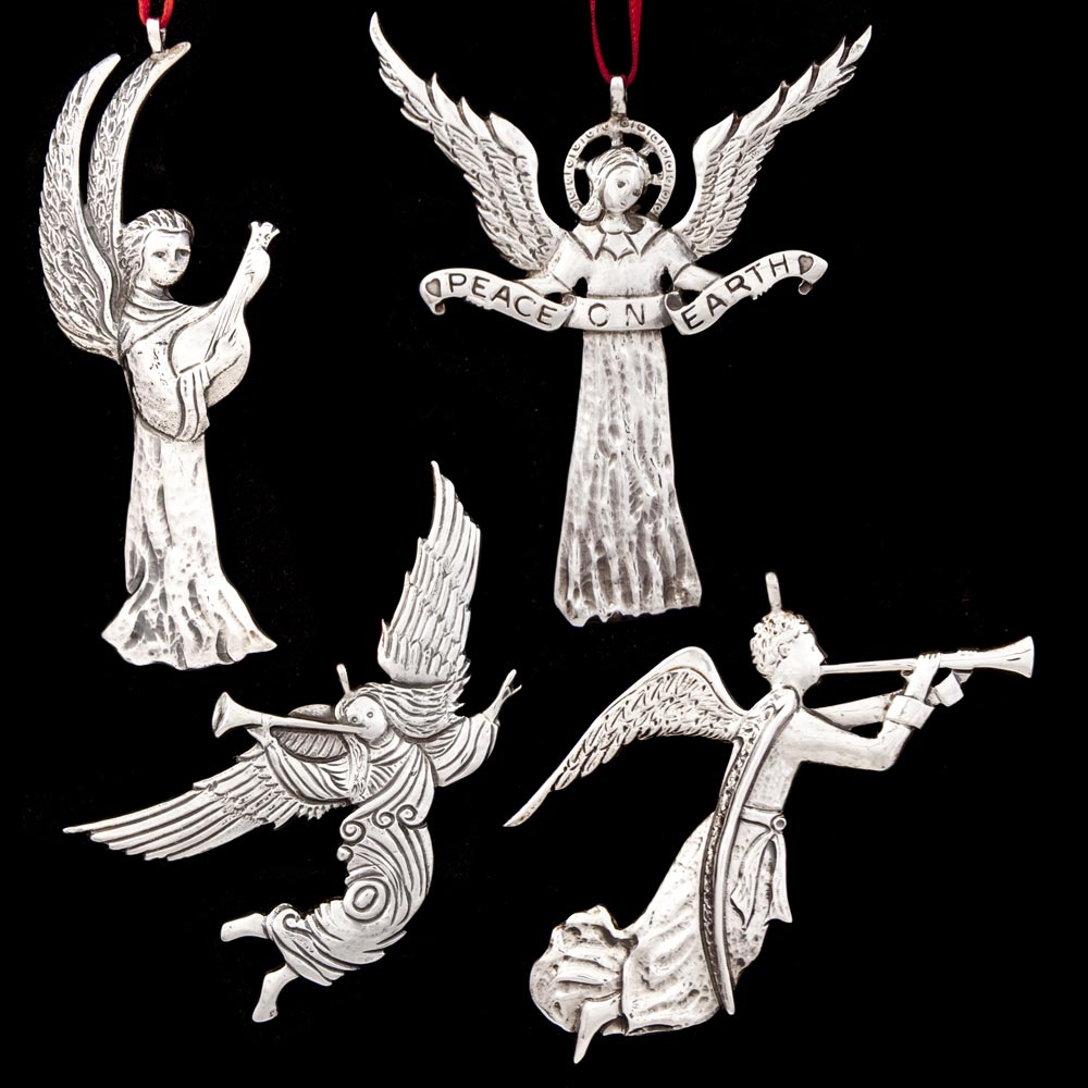 Sterling Collectables: Hand & Hammer Angel Sterling Ornament Set