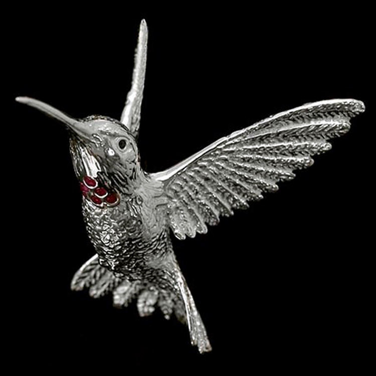 Sterling Collectables: Harry Smith Hummingbird 3-D sterling Ornament