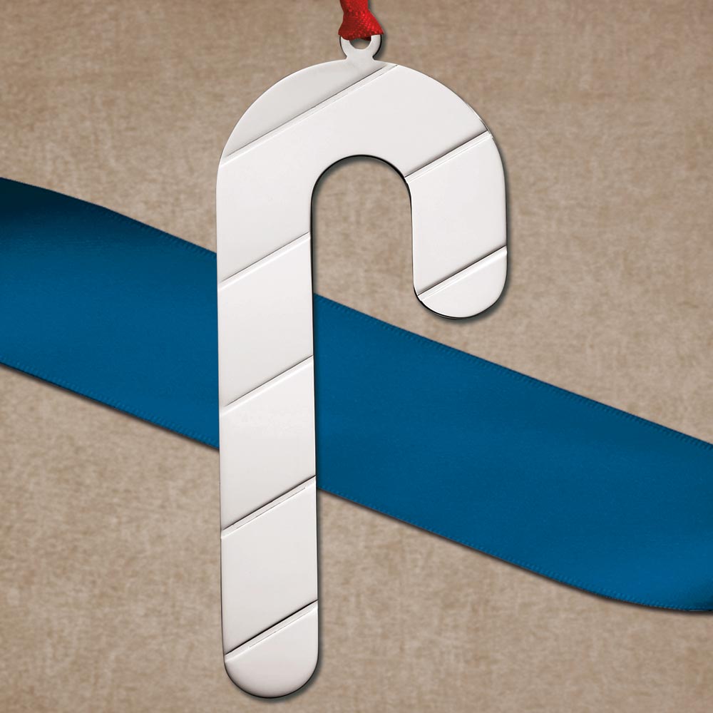 Sterling Collectables: JT Inman Candy Cane Sterling Ornament