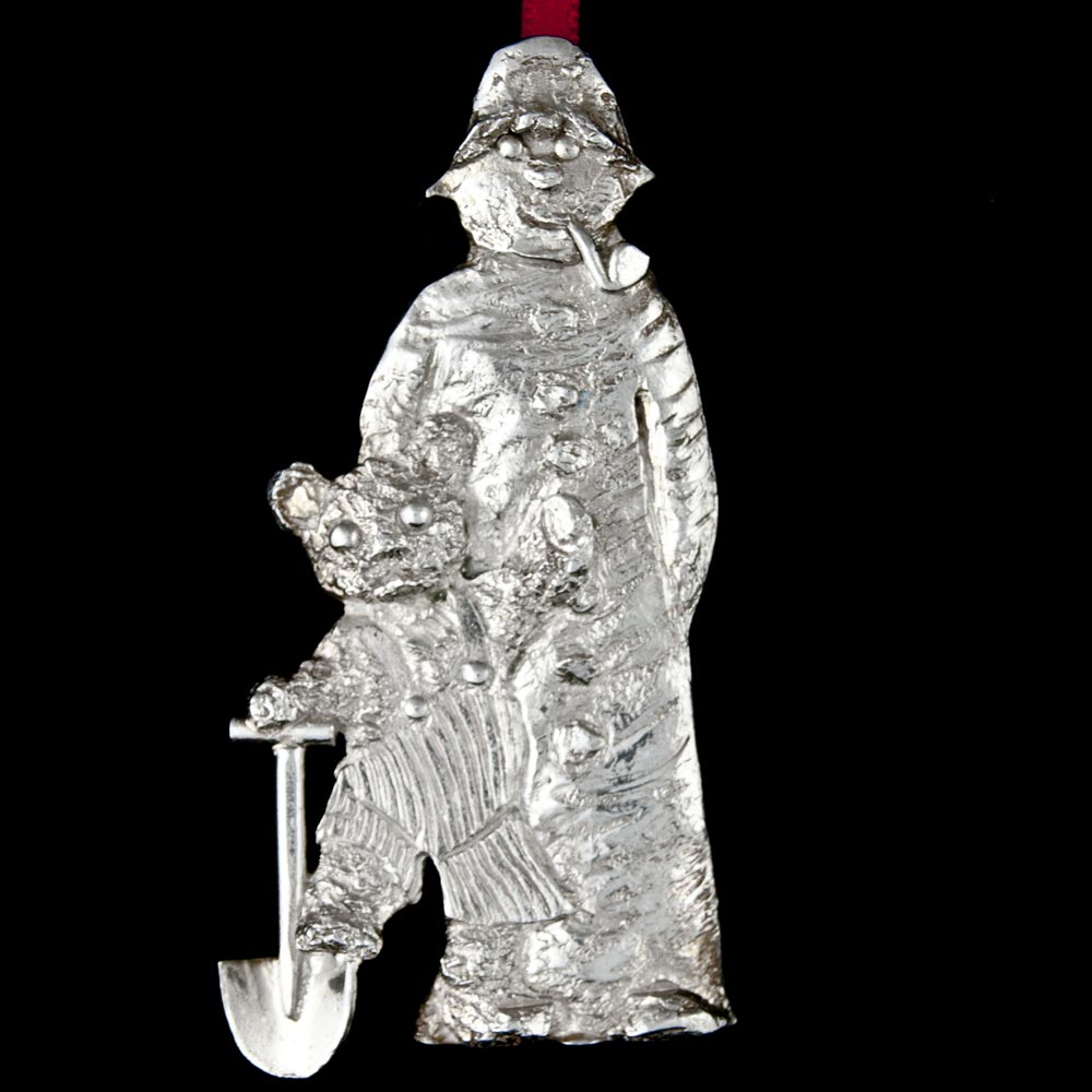 Sterling Collectables: June Anne Hare Snowman Sterling Ornament