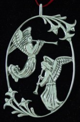 Sterling Collectables: Hand & Hammer Marion Angel Sterling Ornament