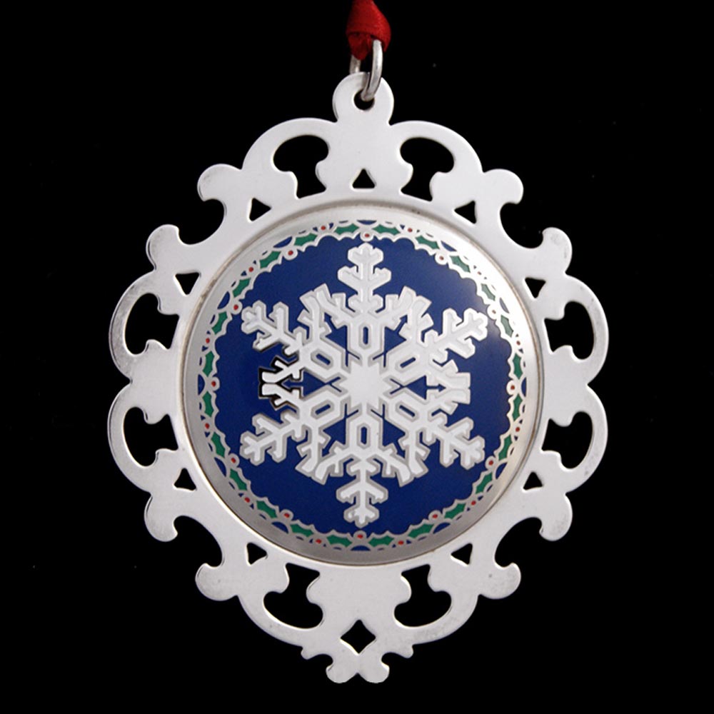 Sterling Collectables: 1986 Lunt Snowflake Sterling & Enamel Ornament