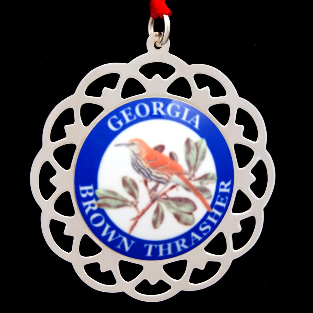 Sterling Collectables: * Lunt Georgia State Bird Sterling Ornament
