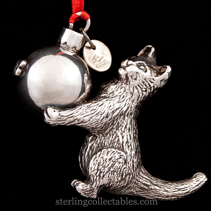 Sterling Collectables: 1993 Neiman Marcus 3-D Cat with Ball Sterling ... Sterling Collectables: 1993 Neiman Marcus 3-D Cat with Ball Sterling ...