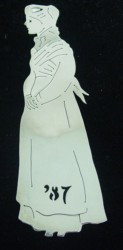 Sterling Collectables: 1987 Nantucket Quaker Maiden Sterling Ornament