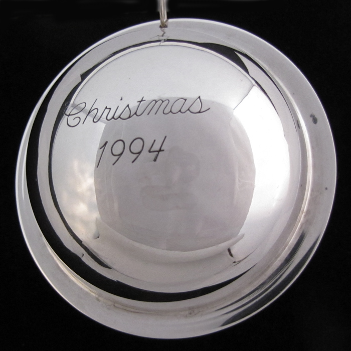 Sterling Collectables: 1994 Neiman Marcus Christmas Ball Sterling Ornament Sterling Collectables: 1994 Neiman Marcus Christmas Ball Sterling Ornament