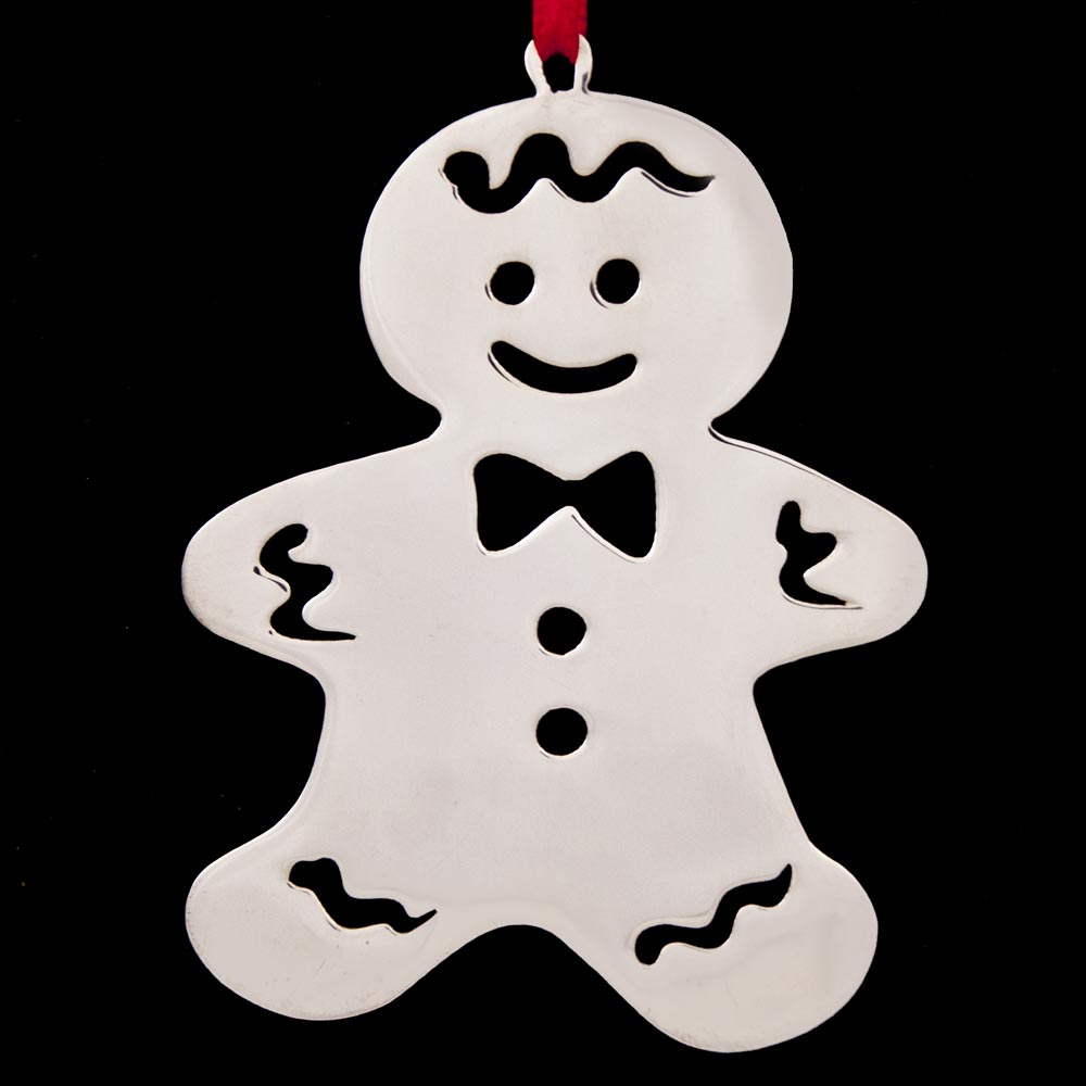 Sterling Collectables: Old Tower Gingerbread Man Sterling Ornament