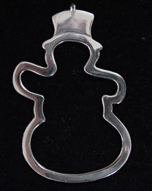 Sterling Collectables: Paul March Snowman Sterling Ornament