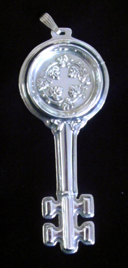 Sterling Collectables: * Reed Wine Tasters Key Sterling Ornament