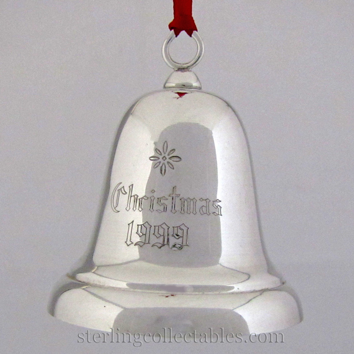 Sterling Collectables: 1999 Reed & Barton Sterling Bell Ornament