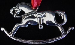 Sterling Collectables: * Reed & Barton Rocking Horse Sterling Ornament