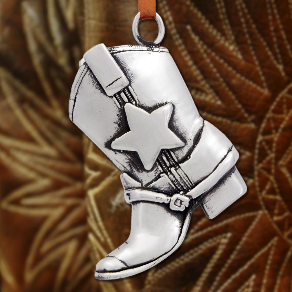 Sterling Collectables: Vilmain Liberty Cowboy Boot Sterling Ornament
