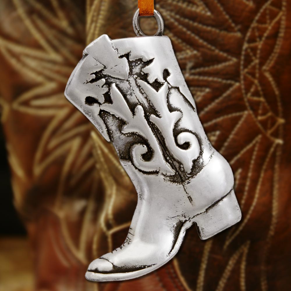 Sterling Collectables: Vilmain Classic Cowboy Boot Sterling Ornament