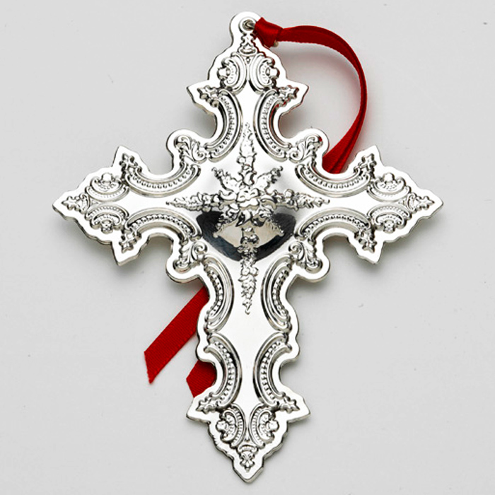 Sterling Collectables: 2005 Wallace Grande Baroque Cross Sterling Ornament