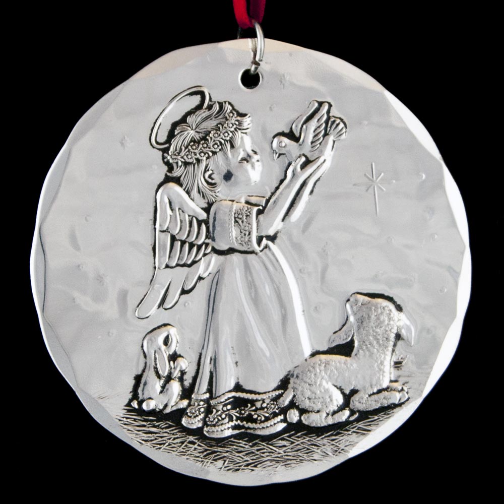Sterling Collectables: 1996 Wendell August Angel Sterling Ornament